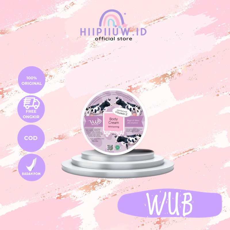 Jual [ORIGINAL&BPOM] Wub Wubskin Body Cream Bleaching VIRAL ( UNGU) Wub ...