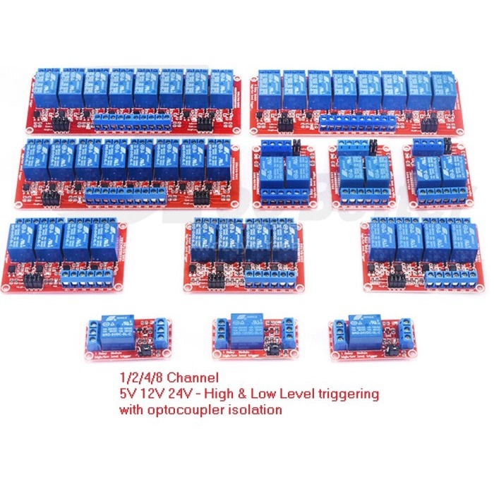 Jual MODULE RELAY 2 CHANNEL 5V AKTIV HIGH ATAU AKTIV LOW DENGAN ...