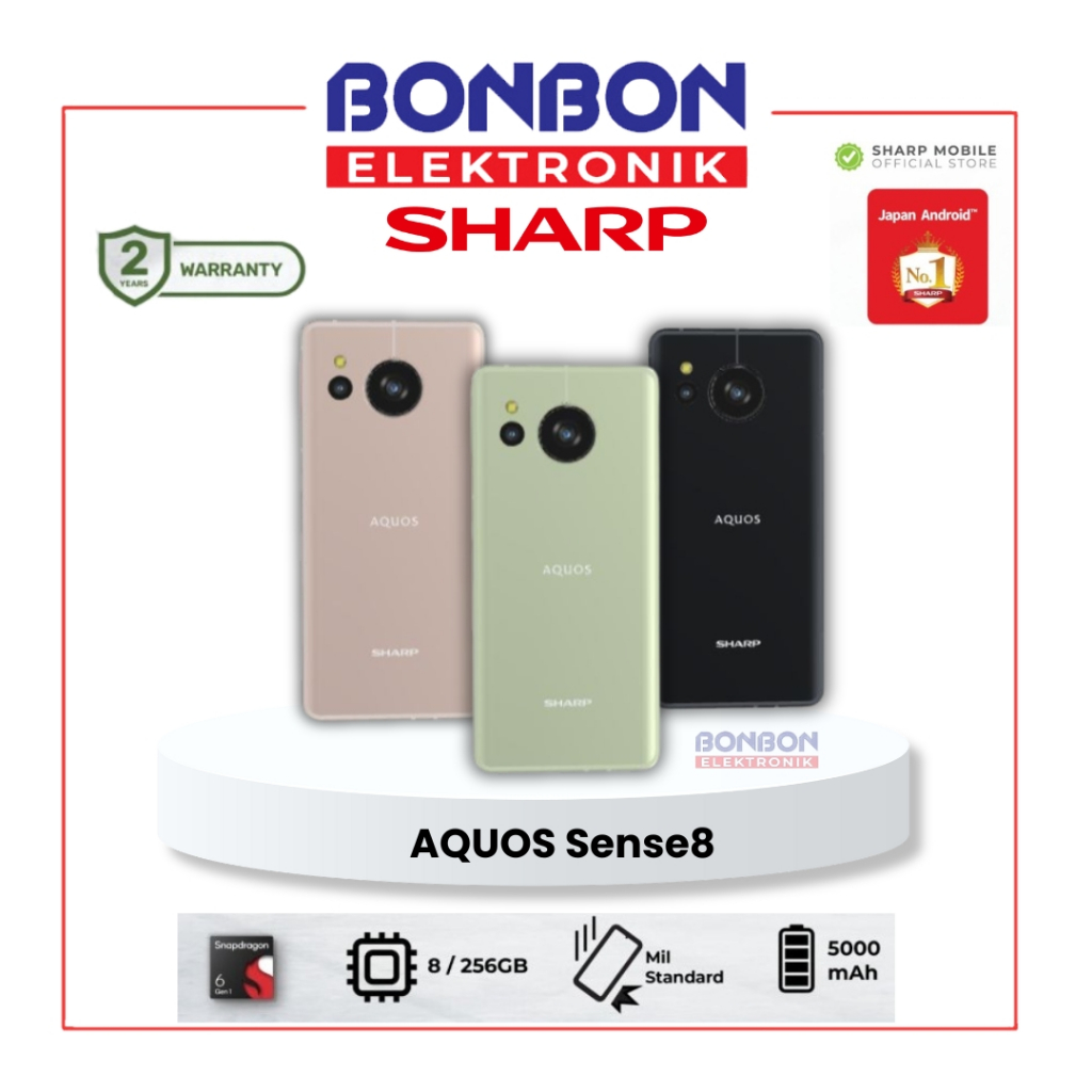 Jual Sharp AQUOS Sense8 8GB/256GB Dual Sim - Snapdragon 6 Gen 1 5G ...