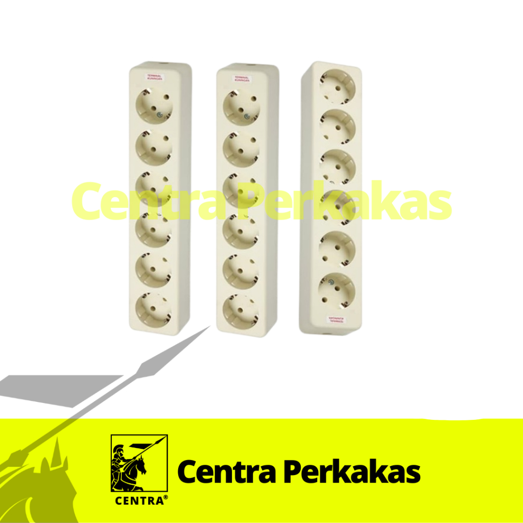 Jual Terminal Kuningan Uticon 6 Lubang ST-168 Multi Outlet 16A/250V SNI ...
