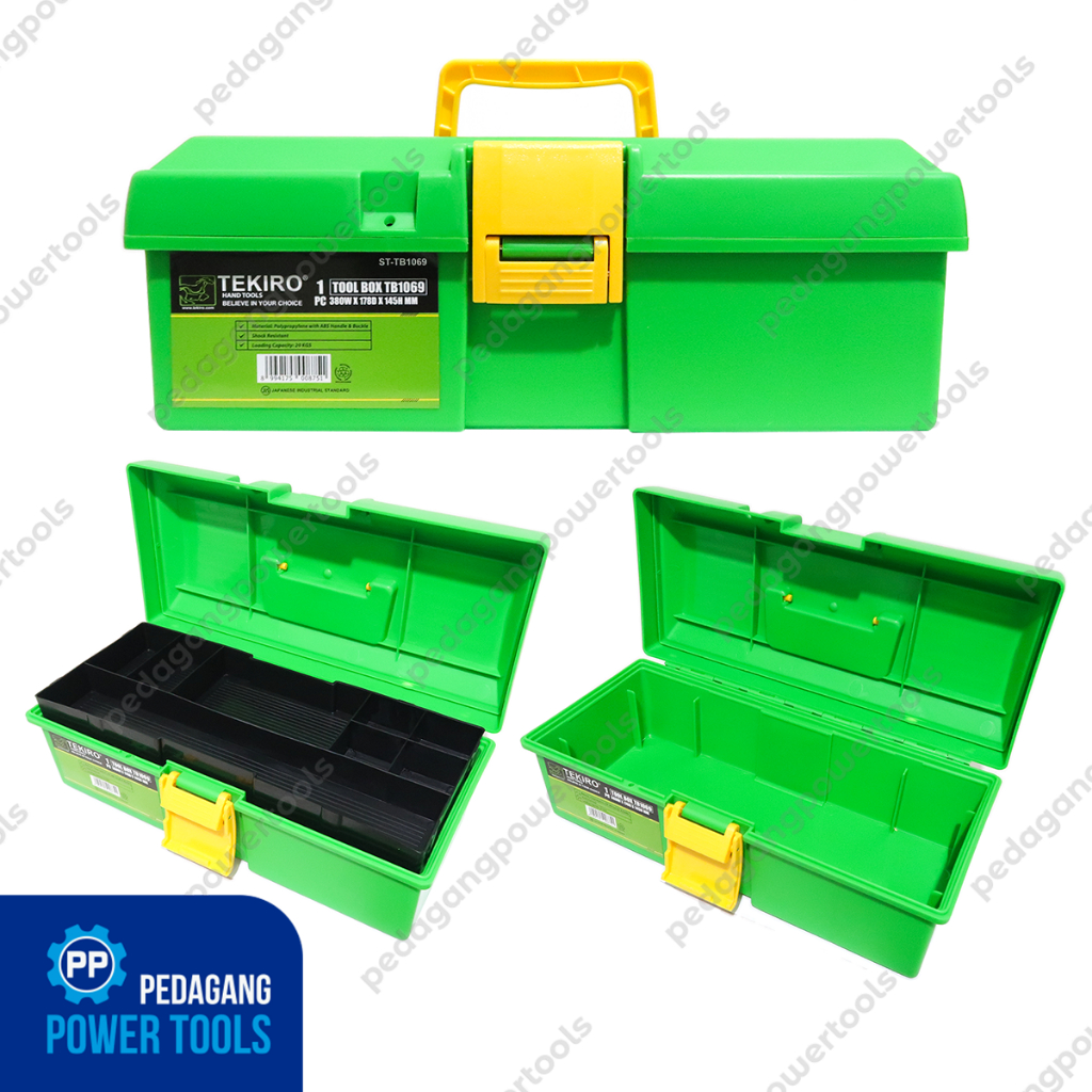 Jual TEKIRO Tool Box Plastik TB1069 Kotak Perkakas TB901 PVC Toolkit Kunci | Shopee Indonesia
