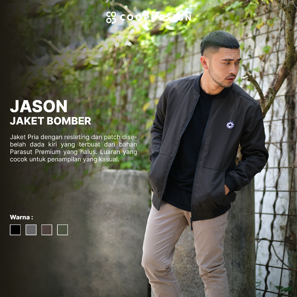 Jual Coop Design - Jason Jaket Bomber Timebomb Pria | Shopee Indonesia