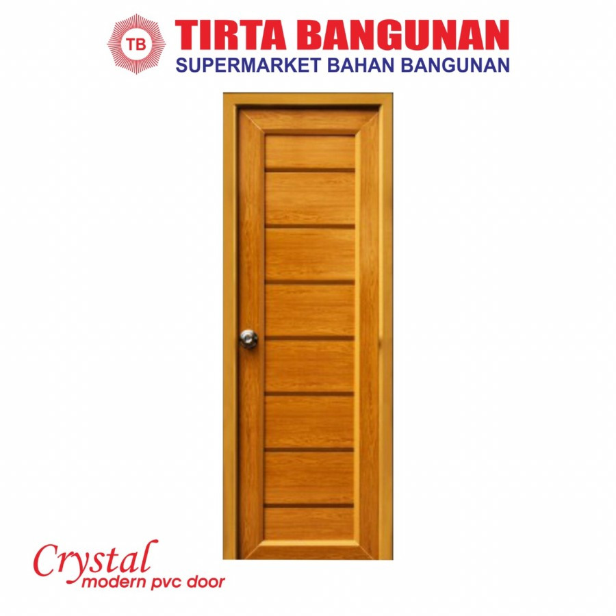 Jual PINTU PVC CRYSTAL ELEGAN 70 X 195CM COKLAT/ PINTU Pvc KAMAR MANDI ...