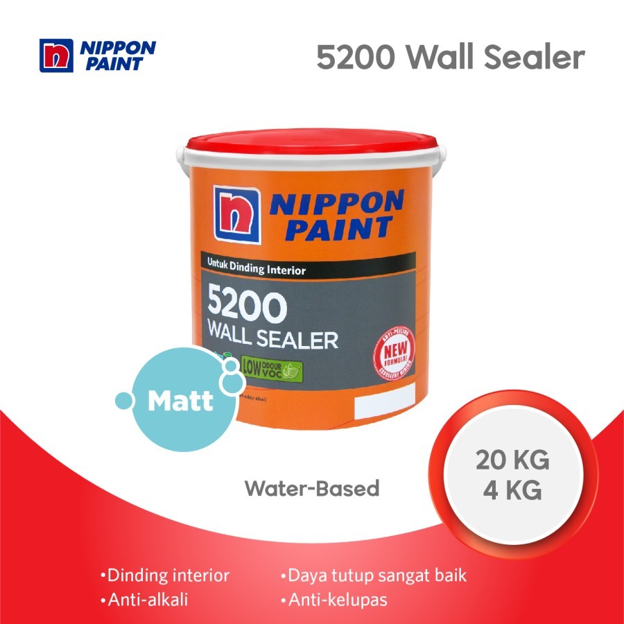 Jual Cat dasar Dinding Interior 5200 20kg | Shopee Indonesia