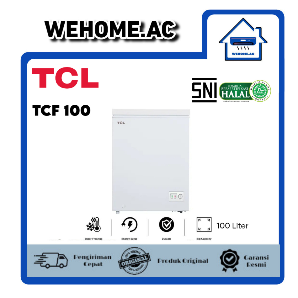 Jual Chest Freezer TCL TCF100 Freezer Box TCL 100 Liter Lemari Pembeku ...