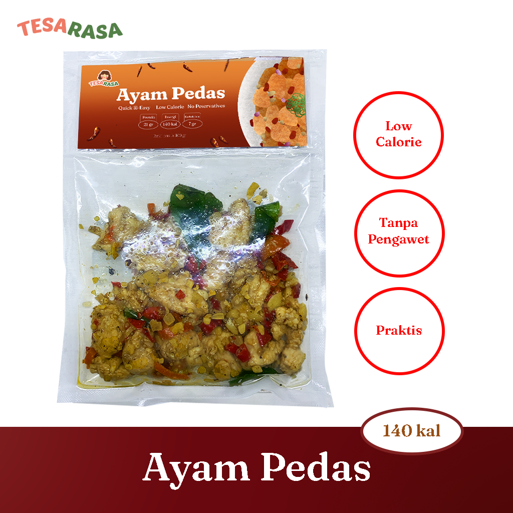 Jual Frozen Food Ayam Pedas Tesarasa - Satu Porsi Lauk Frozen Sehat ...