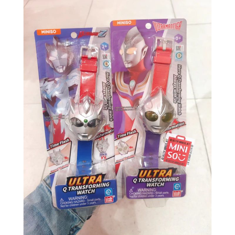 Jual MINISO 🆕 Transformation Watch / Jam Tangan Digital ULTRAMAN TIGA ...