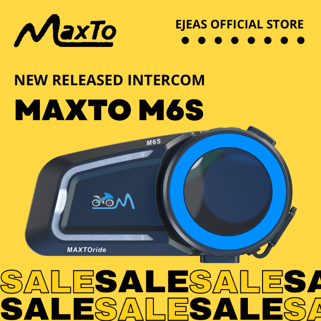 Jual Maxto M6S Mesh Bluetooth Intercom Helm Music Sharing Alt M2 M2C M no3 M3S | Shopee Indonesia