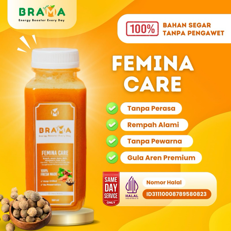 Jual Femina Care | Kunyit Asam Jawa Sirih Manjakani | Jamu Brama | Jamu ...