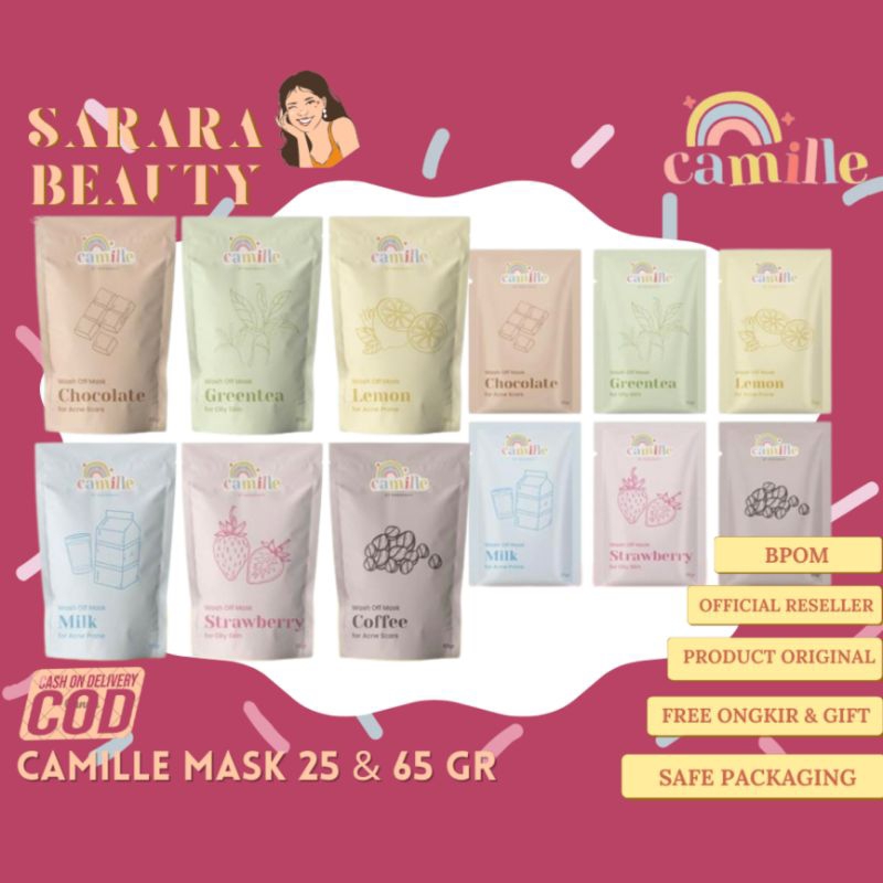 Jual MASKER WAJAH MUKA CAMILLE BY NADSHAVV WASH OFF MASK SERIES | Shopee Indonesia
