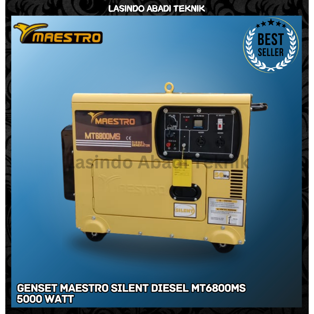 Jual GENSET MAESTRO SILENT DIESEL MT6800MS MT 6800 MS 5000 WATT SOLAR | Shopee Indonesia