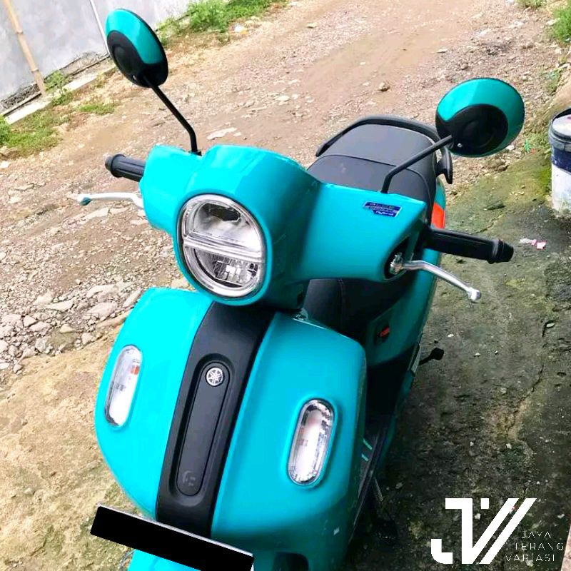 Jual spion fazzio bulat warna khusus YMH toska/silver | Shopee Indonesia