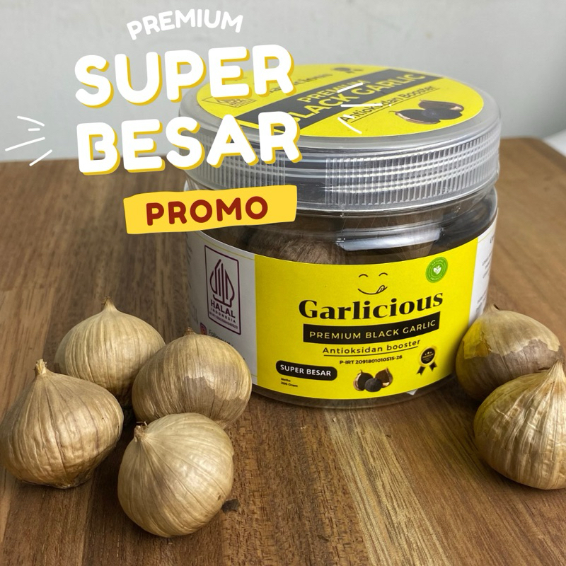Jual Black Garlic Bawang Hitam Tunggal SUPER BESAR 200 Gram |BAWANG ...