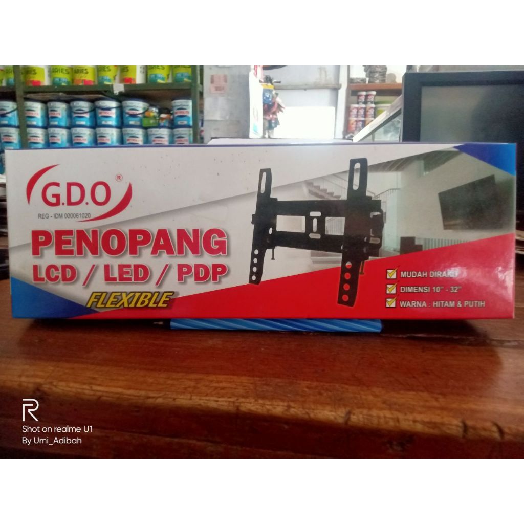 Jual BRACKET TV PENOPANG TV LED LCD 10" - 32" merk G.D.O | Shopee Indonesia