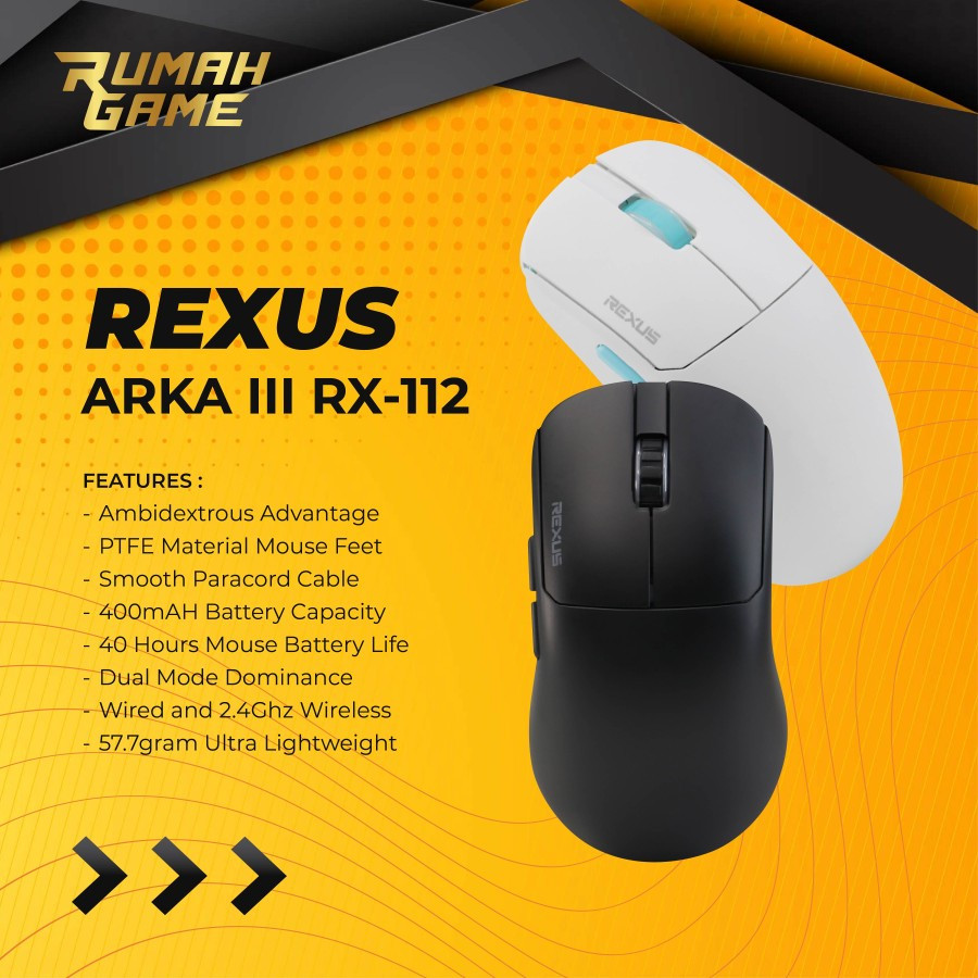 Jual Rexus Arka III / 3 / RX-112 / RX112 Super Lightweight Wireless ...