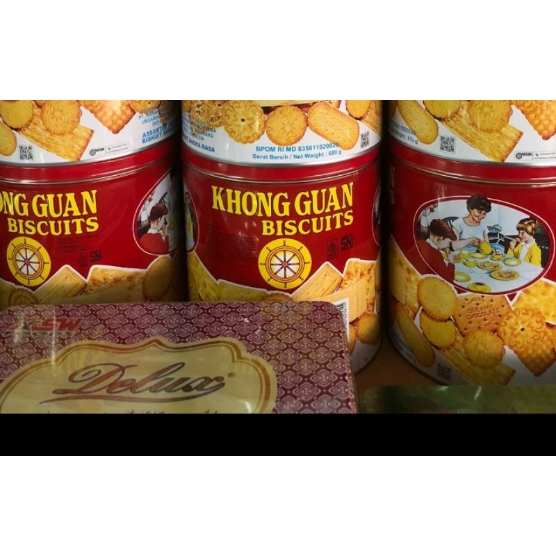 Jual KHONG GUAN BISCUITS ASSORTED ROTI KALENG 650gr | Shopee Indonesia