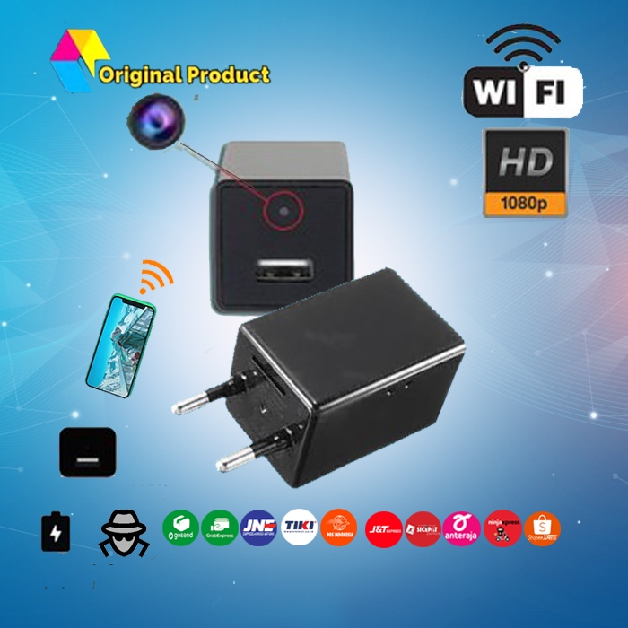Jual Charger Kamera Wifi Full HD / CAMERA HIDDEN / Spycam Wifi / Spycam ...