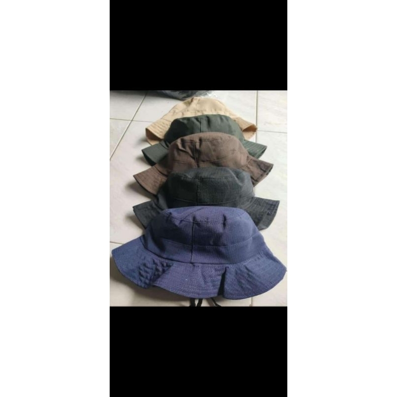 Jual topi rimba topi rimba bahan ripstok premium bb luar dalam topi ...