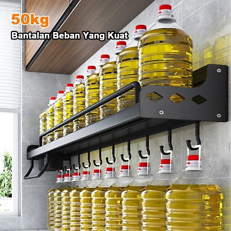Jual Rak Bumbu Dapur Dinding Kitchen Rack Tempat Pisau Rak Gantung Rak ...