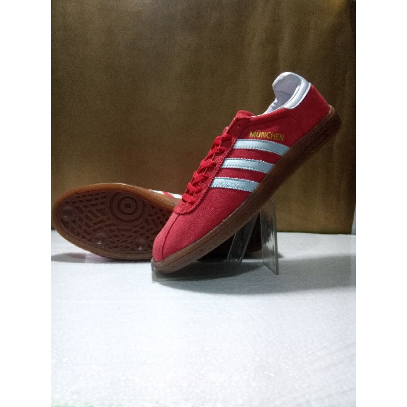 Jual SEPATU ADIDAS MUNCHEN MERAH PREMIUM MIRROR 1.1 BNIB | Shopee Indonesia