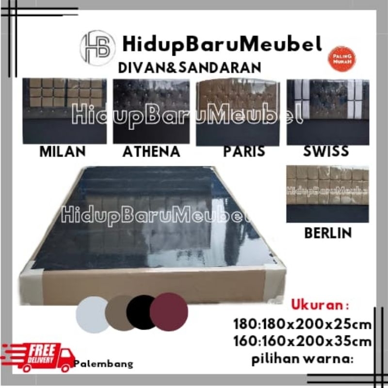 Jual Divan sandaran spring bed / alas kasur bok box home industry ...