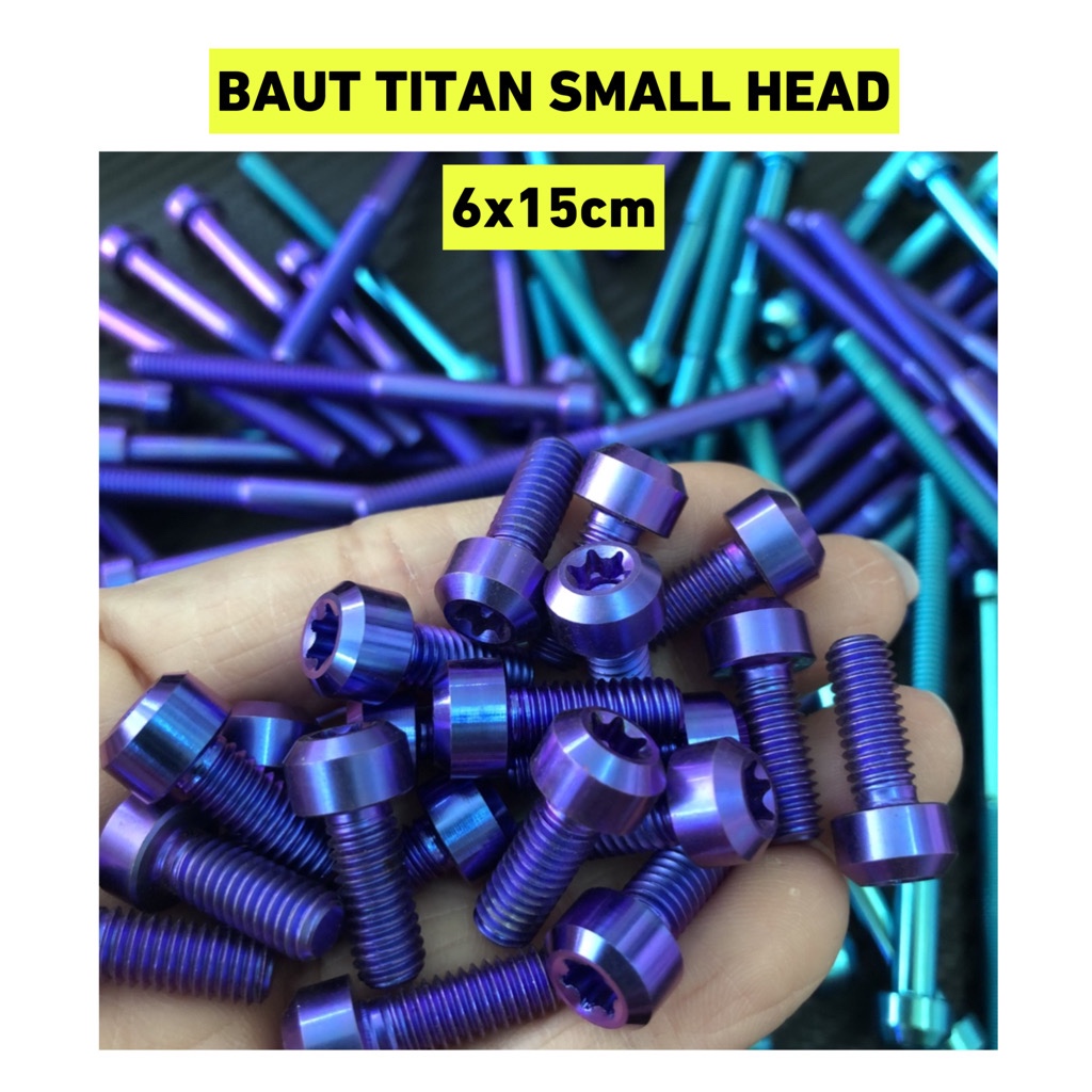 Jual BAUT TITANIUM M4,M5,M6,M8 DRAT 6,8,10,12,14 MODEL PAYUNG BIG HEAD KEPALA BESAR DAN SMALL ...