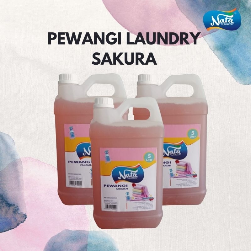 Jual Pewangi Laundry Nata Clean Sakura 5 Liter | Shopee Indonesia