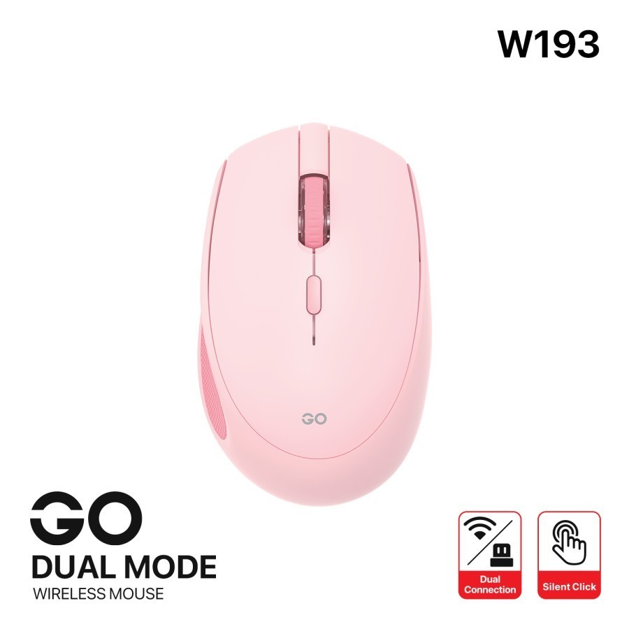 Jual Fantech GO W193 Silent Click Mouse Wireless Pink | Shopee Indonesia