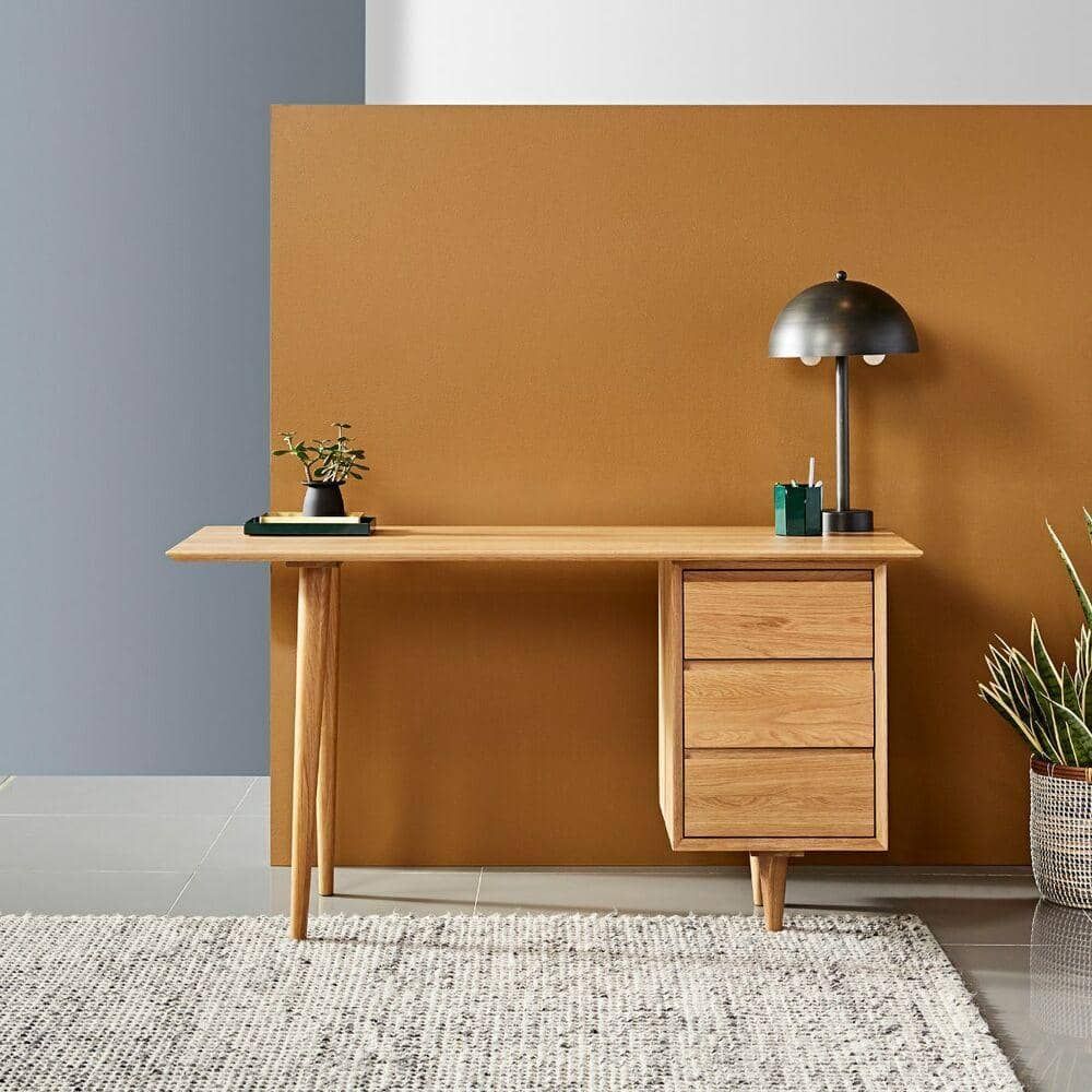 Jual Meja Belajar Kayu Jati, Meja Kantor Model Laci, Meja Komputer Kayu ...