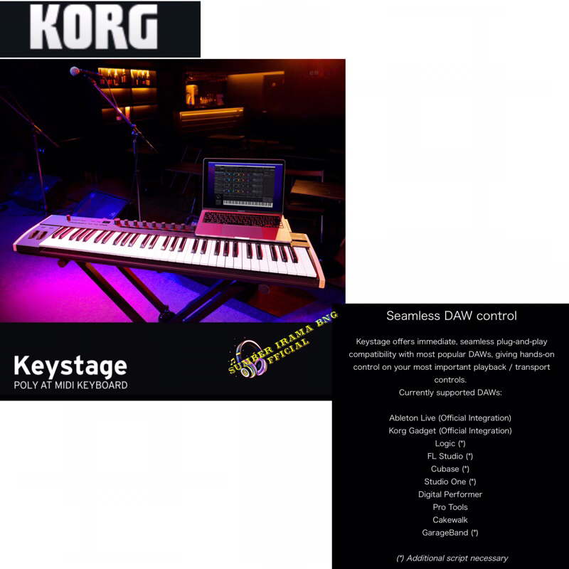 Jual KORG KEYSTAGE MIDI - KEYSTAGE POLY AT MIDI KEYBOARD | Shopee Indonesia