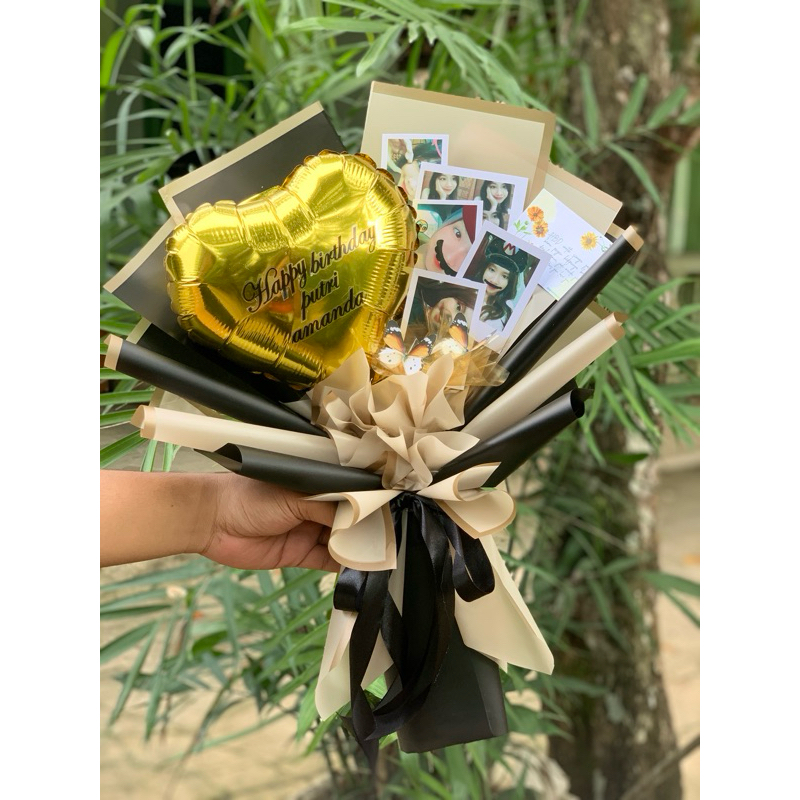 Jual Bucket graduation foto+balon murah lampung(Buket wisuda sekolah ...