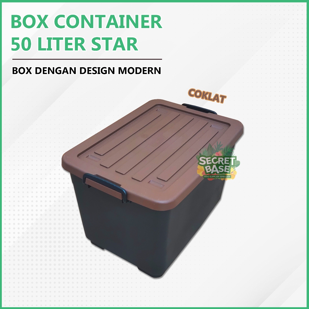 Jual BOX STAR 50 LITER + RODA - Kontainer Box Plastik / Container Box ...