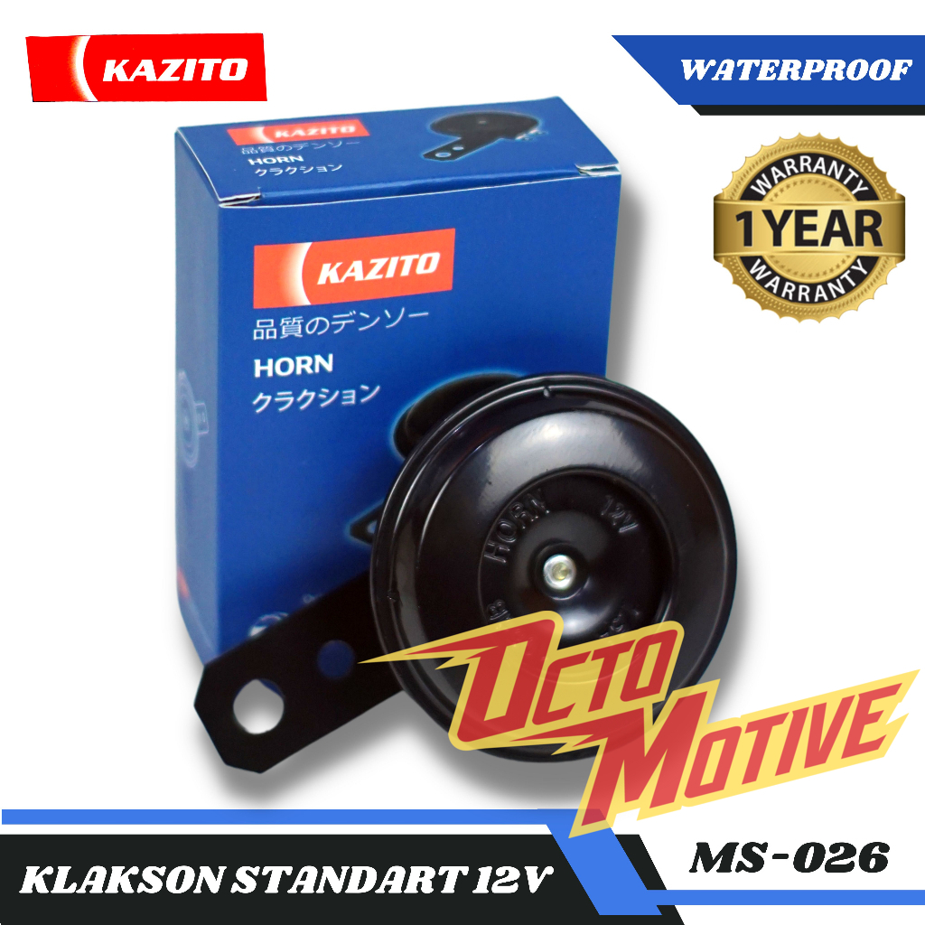 Jual KLAKSON STANDAR KAZITO MS-026 HITAM MOTOR UNIVERSAL | Shopee Indonesia