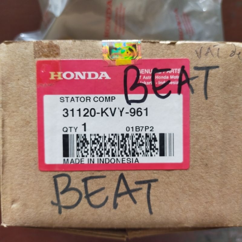 Jual 31120-KVY-961 AHM Original Honda Beat Carbu Beat Karbu Spul Spull Spool Stator Comp Assy ...
