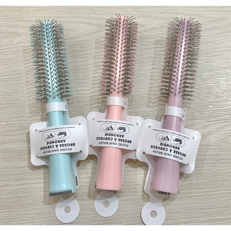 Jual miniso sisir rambut bulat,round hair brush | Shopee Indonesia