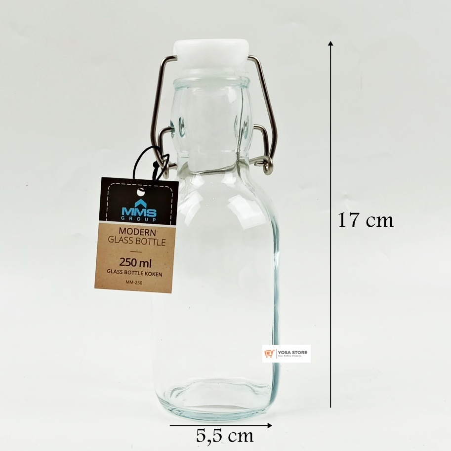 Jual Botol Minum Gelas Kaca Koken Modern Minimalis 250mL | Shopee Indonesia