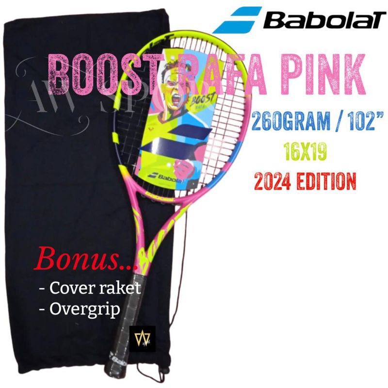 Jual Raket Tenis Babolat BOOST RAFA Pink Berat : 260g 102 inch Original ...