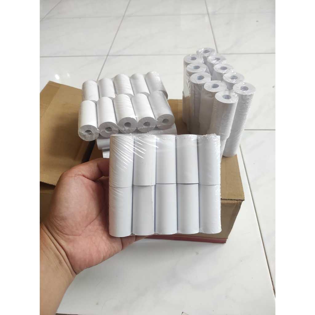 Jual kertas thermal kertas termal 57x30 58x30 57x26 label sticker ...