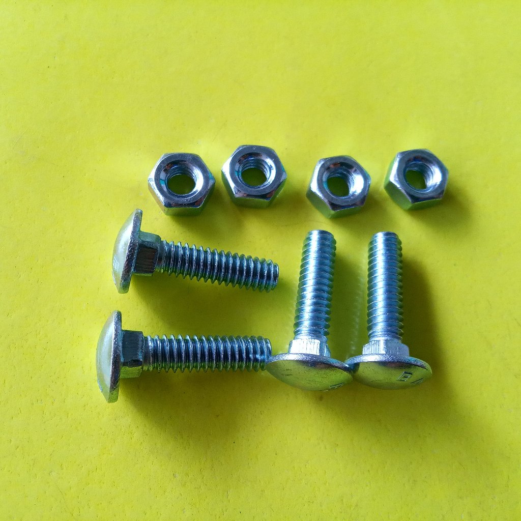 Jual BAUT MUR CB M8x40 NIKEL / BAUT M8 X 40 PANJANG 4CM / BAUT 13 KUNCI ...