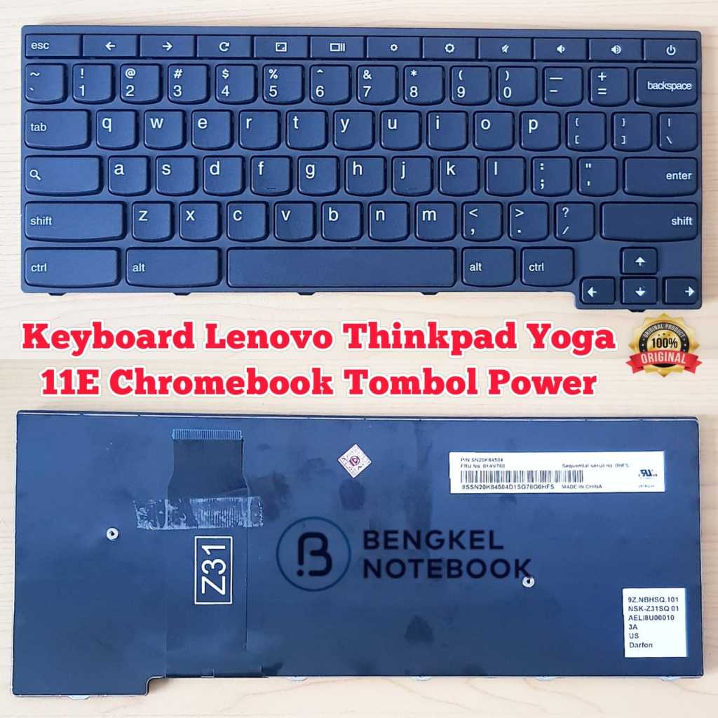 Jual Keyboard Lenovo Thinkpad Yoga 11E Chromebook Tombol Power | Shopee ...