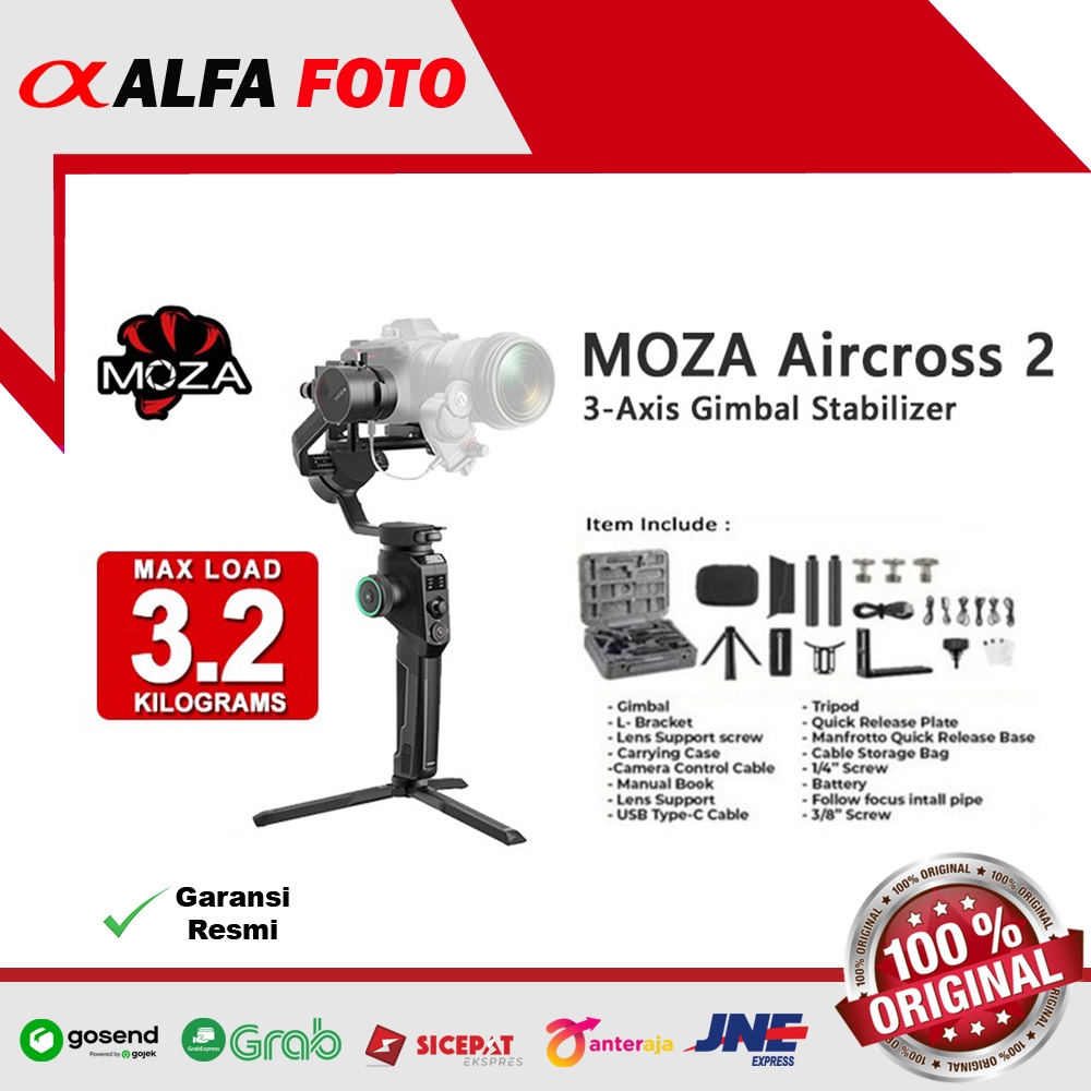Jual Moza AirCross 2 Moza Air Cross 2 3 Axis Gimbal Stabilizer GARANSI ...