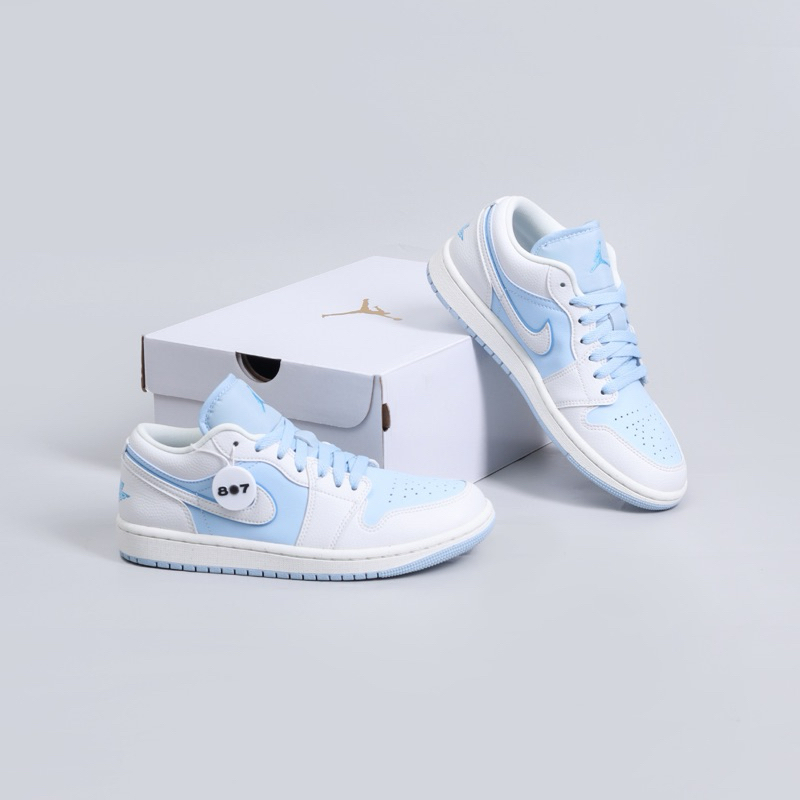 Jual Air Jordan 1 Low Reverse Ice Blue | Shopee Indonesia