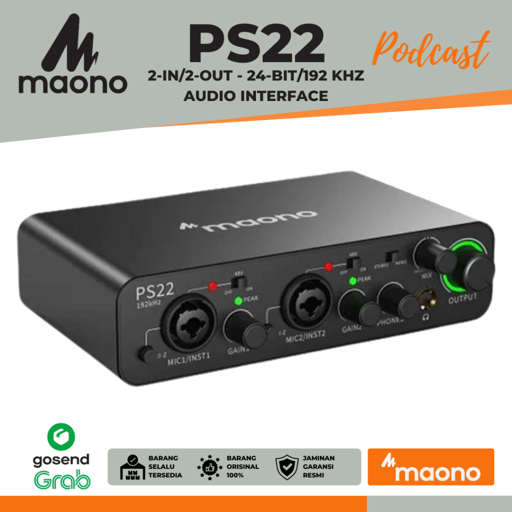 Jual MAONO PS22 Audio Interface | Recording Live Streaming Gaming ...