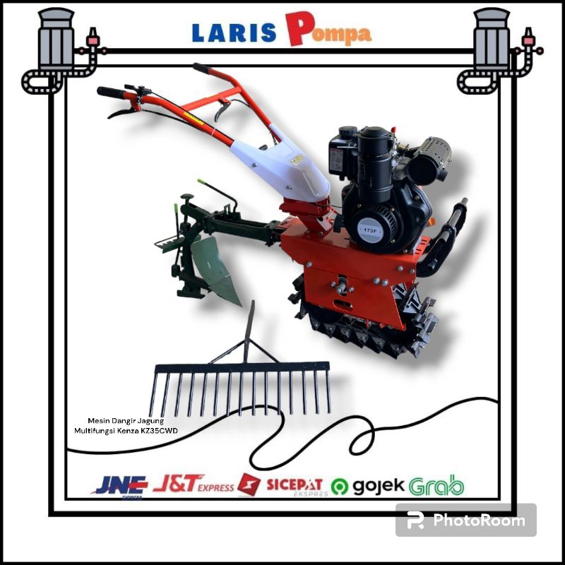 Jual Mesin Dangir Jagung Multifungsi Kenza KZ35CWD (Roda Tank Solar) | Shopee Indonesia