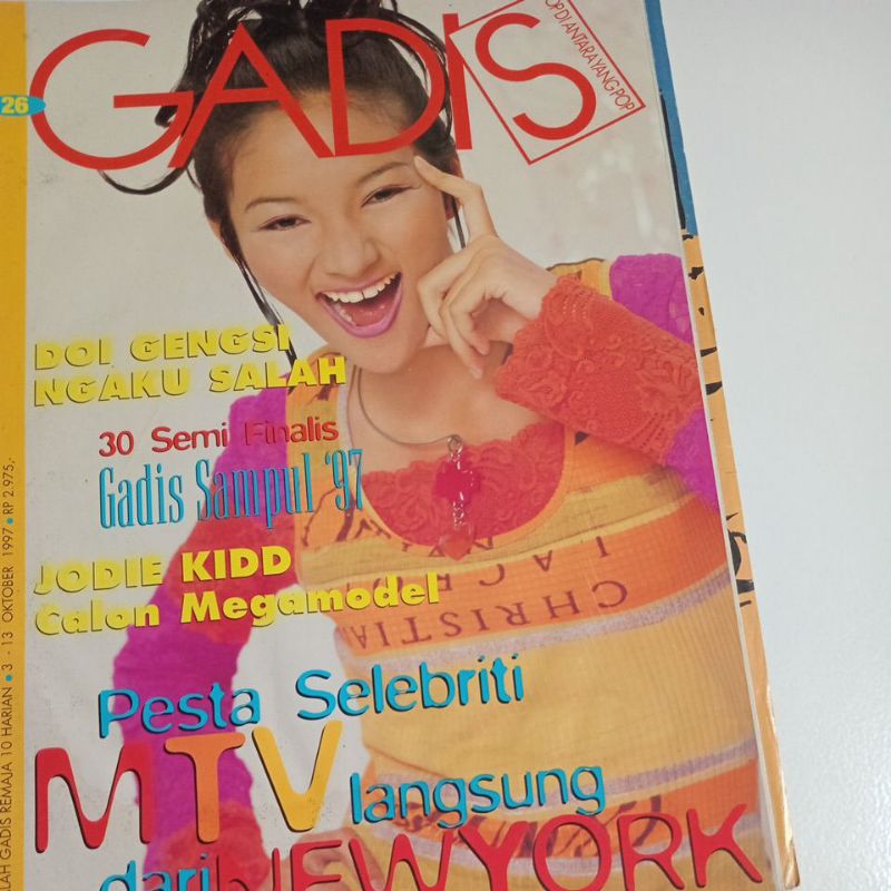 Jual Majalah Gadis Tahun 1997 Cover Amanda Adistya | Shopee Indonesia