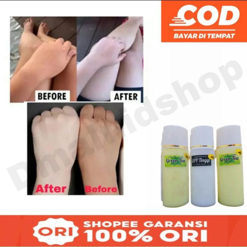 Jual Handbody HB DOSTING GREENTEA WHITENING BODY LOTION GLOWING ...
