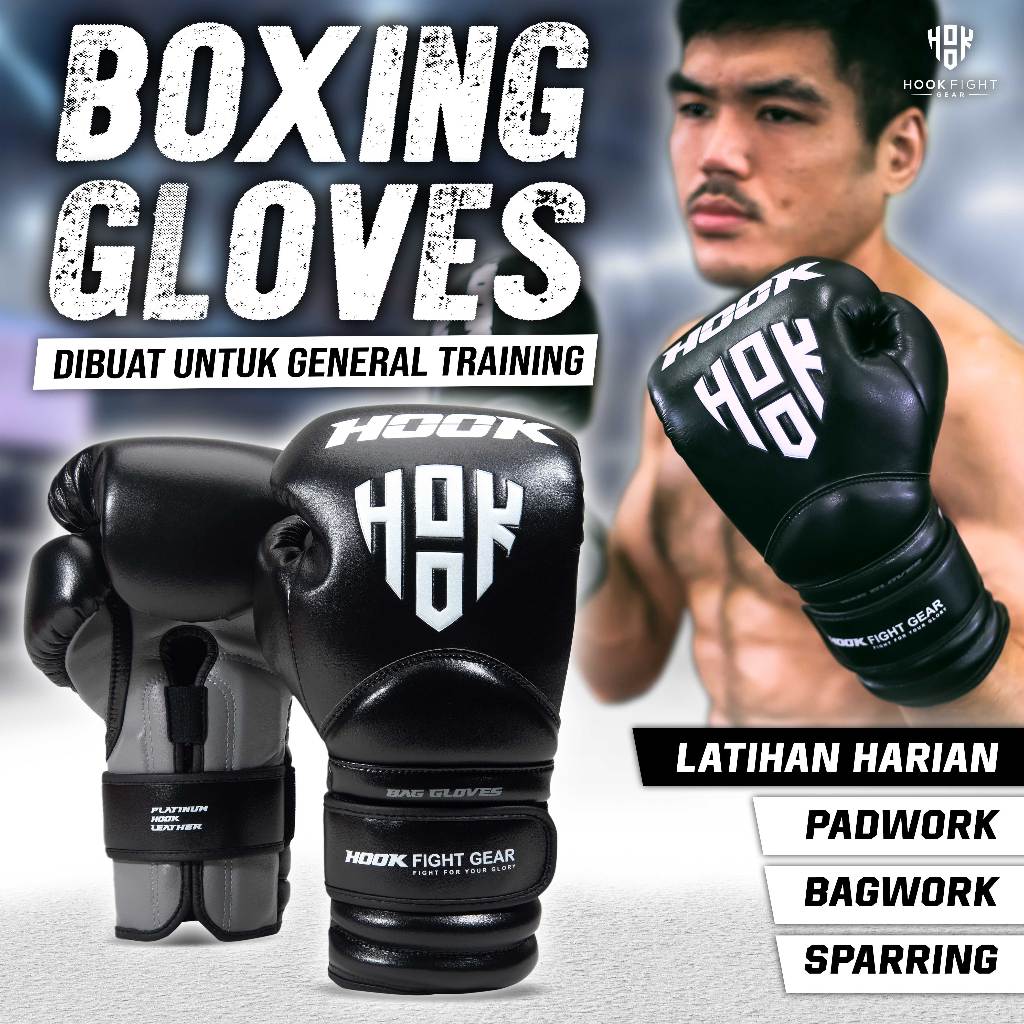 Jual SARUNG TINJU HOOK FIGHT GEAR, BOXING GLOVES, SARUNG MUAYTHAI ...