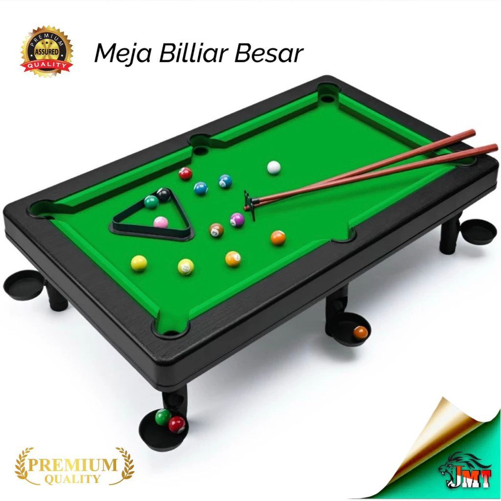 Jual Mainan Billiard Jumbo Portabel Deluxe Snooker Poo Karpet Bludru UK ...