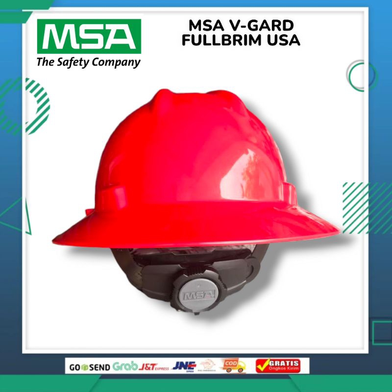 Jual Helm MSA V-Gard Full Brim USA Warna Putih - Merah - Biru - Kuning ...