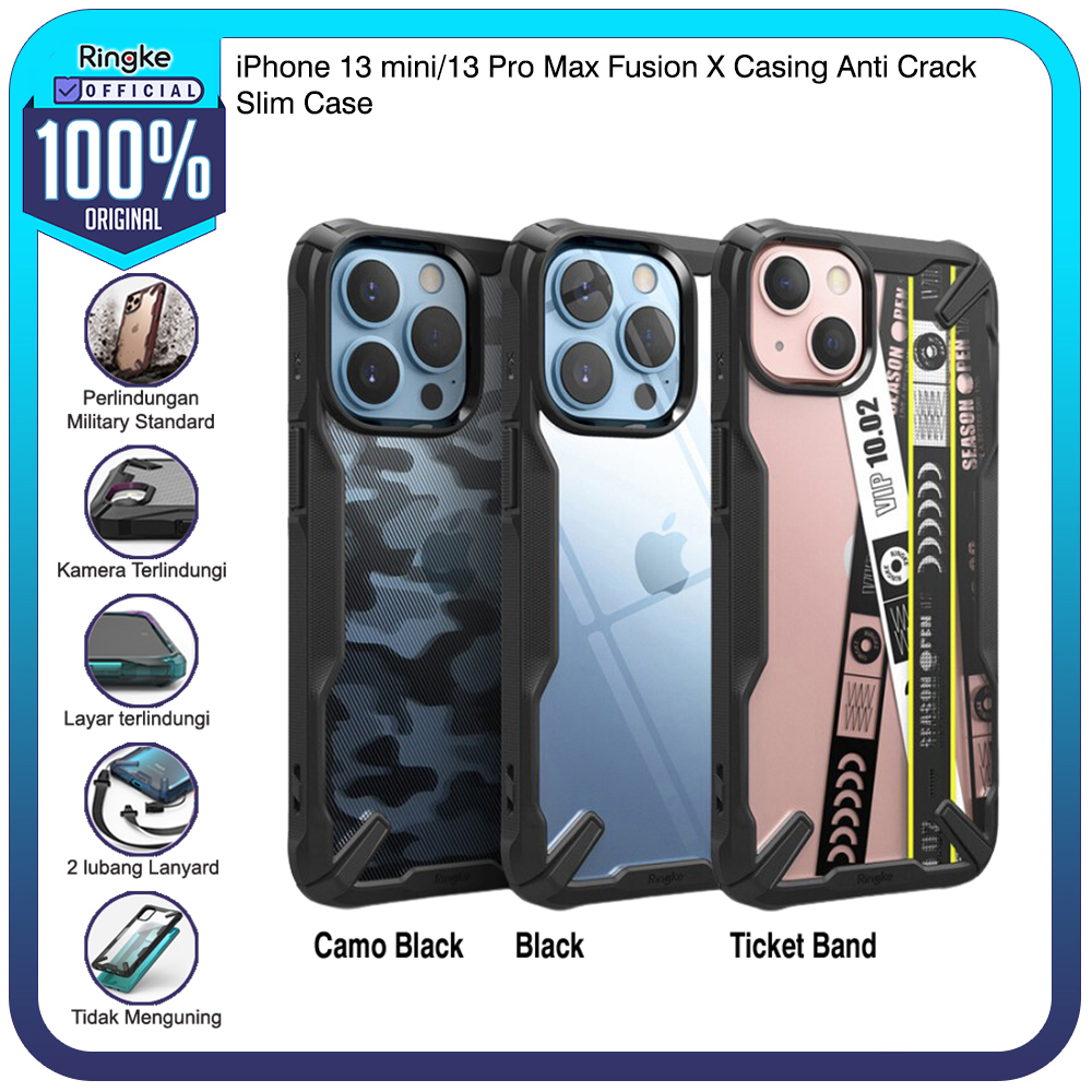 Jual Ringke iPhone 13 mini 13 Pro Max Fusion X Casing Anti Crack Case ...